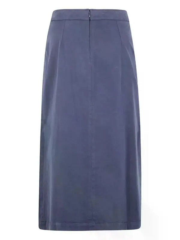 Aspesi Pleated Wrap Skirt - Blue