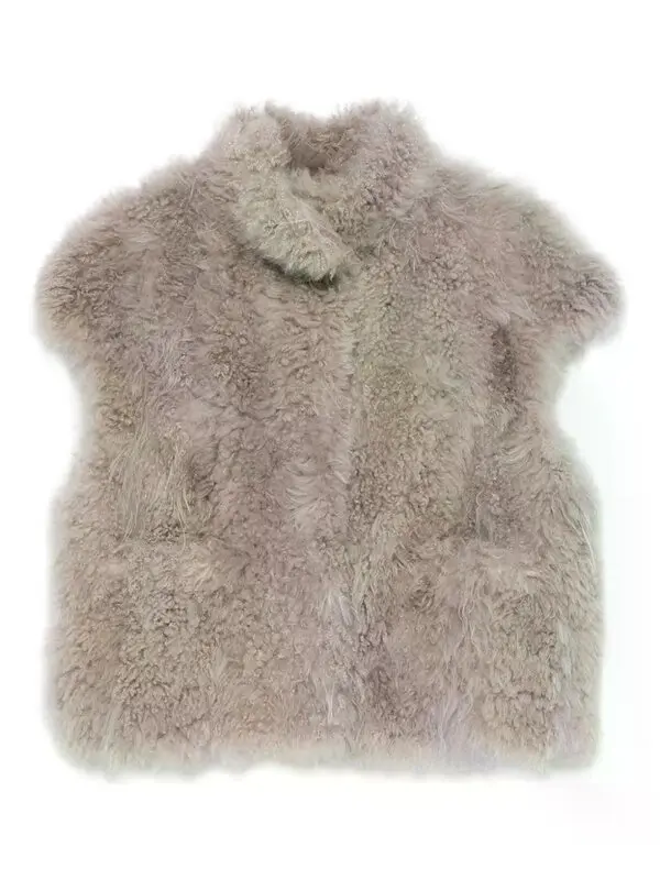 Simonette Ravizza Shearling Vest - Grey