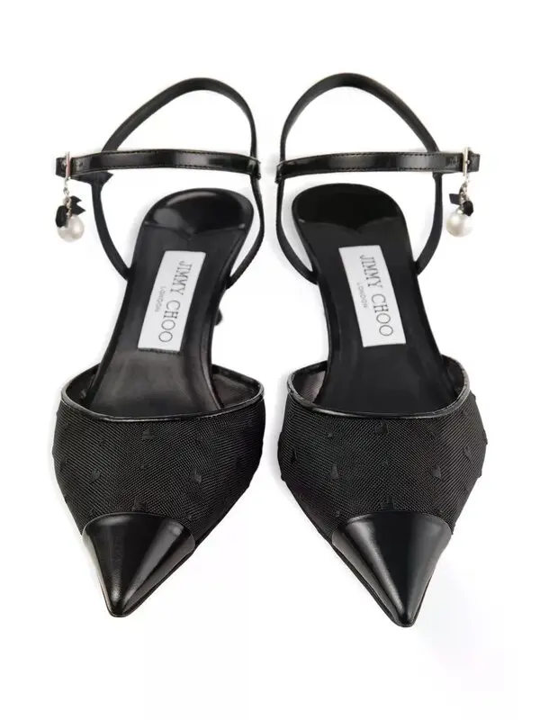 JIMMY CHOO 45mm Aren Heeled Pumps - Black