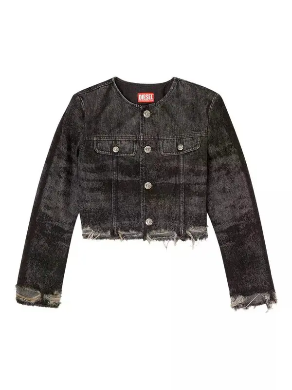 DIESEL Frayed-hem Denim Jacket