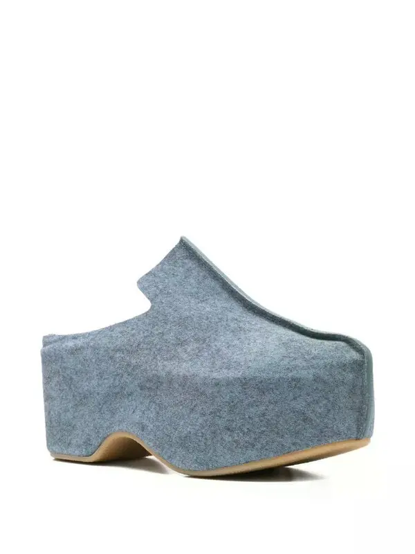 JW Anderson 75mm Platform Clogs - Blue