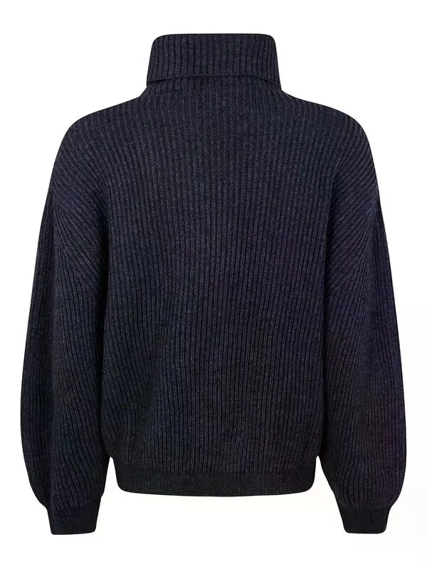 SEMICOUTURE Casta Roll-neck Ribbed Sweater