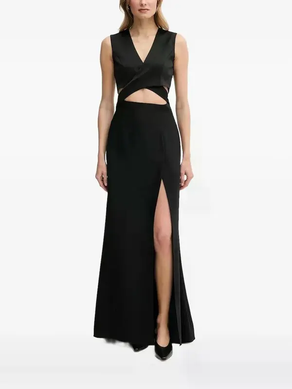 SANDRO FERRONE Cut-out V-neck Top