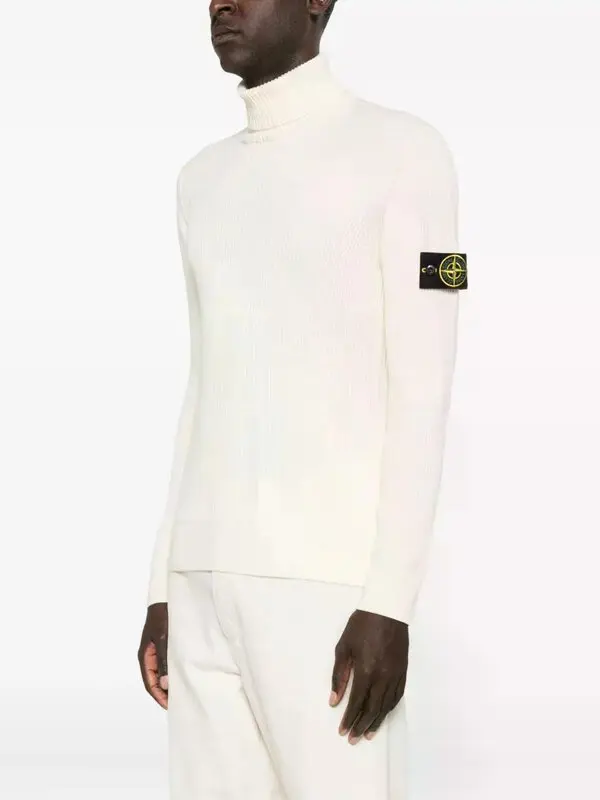 Stone Island Ribbed High-neck Sweater