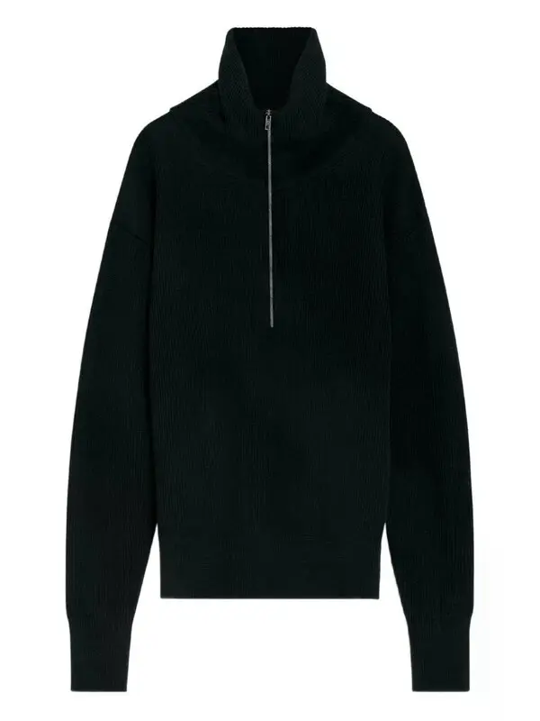 LEMAIRE Ribbed Half-zip Sweater