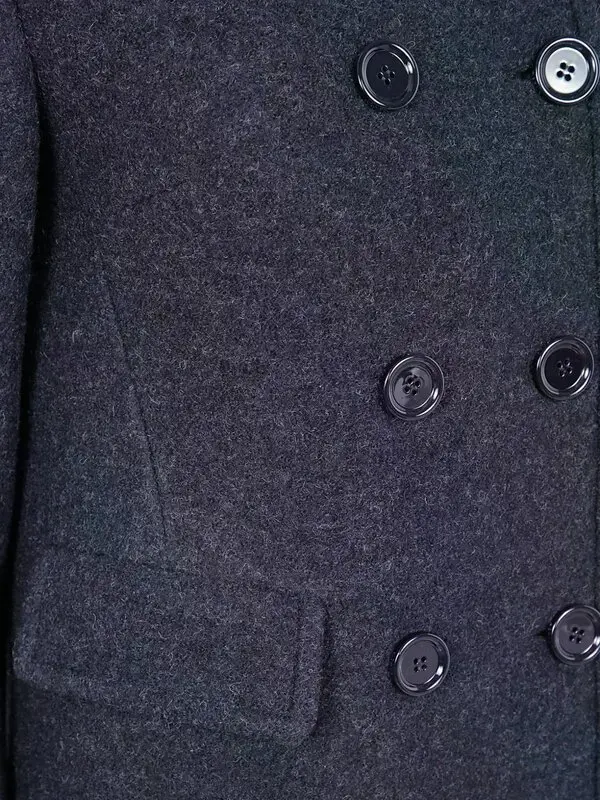 Aspesi Wool Double-breasted Coat