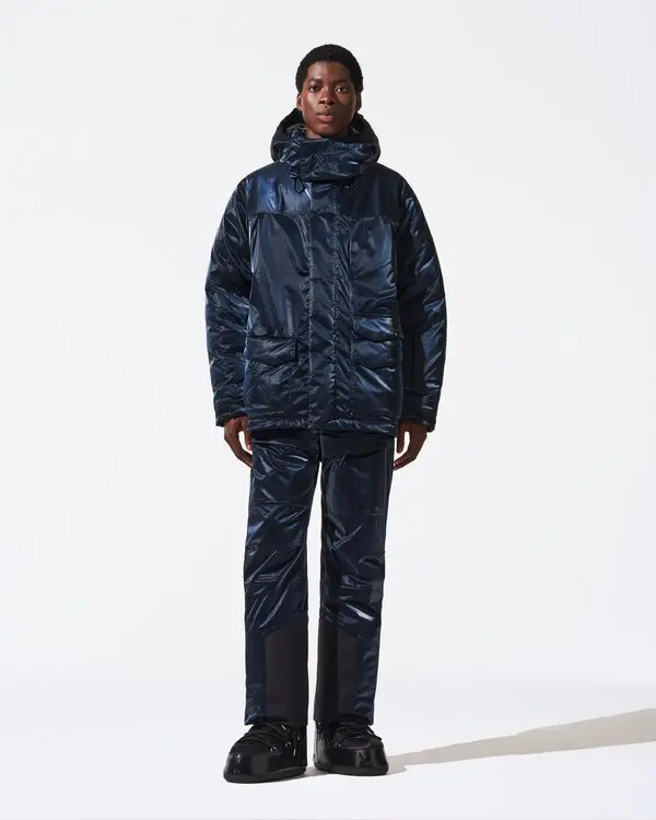 Perfect Moment Max Down Parka Jacket - Blue-liquid