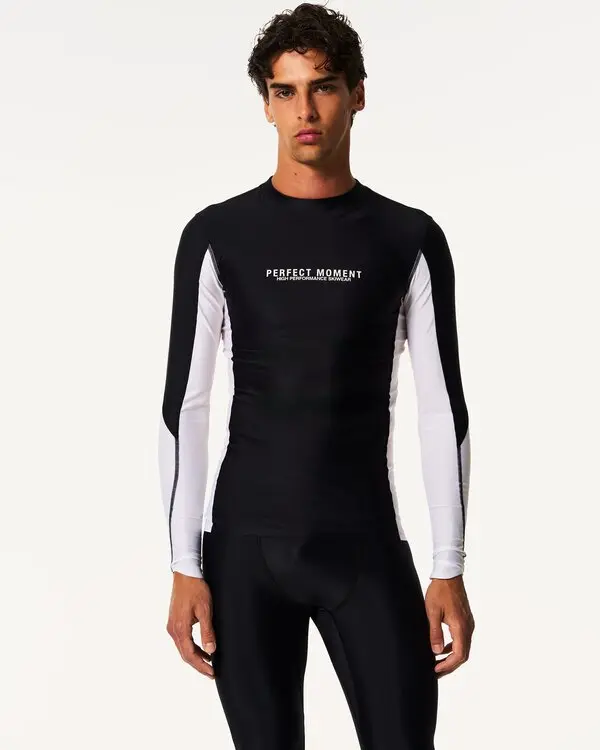 Perfect Moment Compression Base Layer Top - White-black