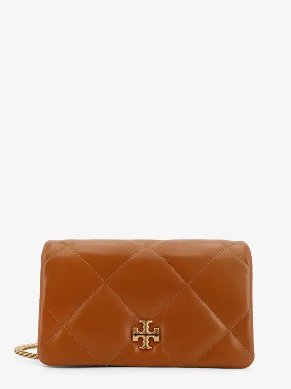 Tory Burch Kira Matelassé Leather Shoulder Bag - Brown