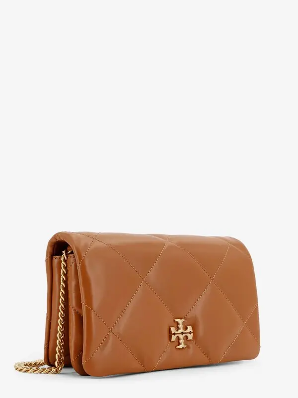 Tory Burch Kira Matelassé Leather Shoulder Bag - Brown