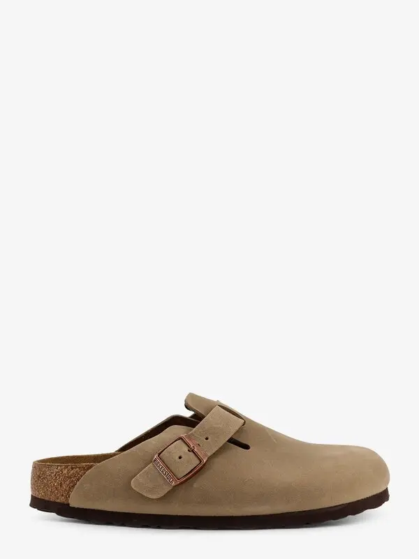 BIRKENSTOCK Boston Bs Leather Mule - Beige