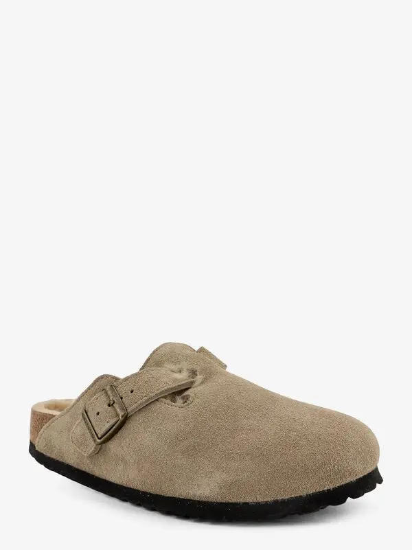 BIRKENSTOCK Boston Shearling Suede Mule