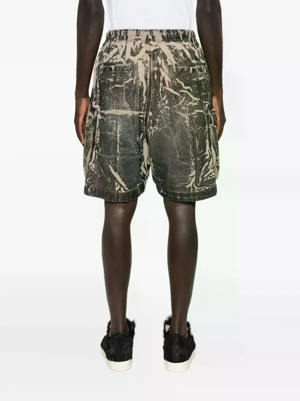 Rick Owens Washed Cargo Shorts - Black