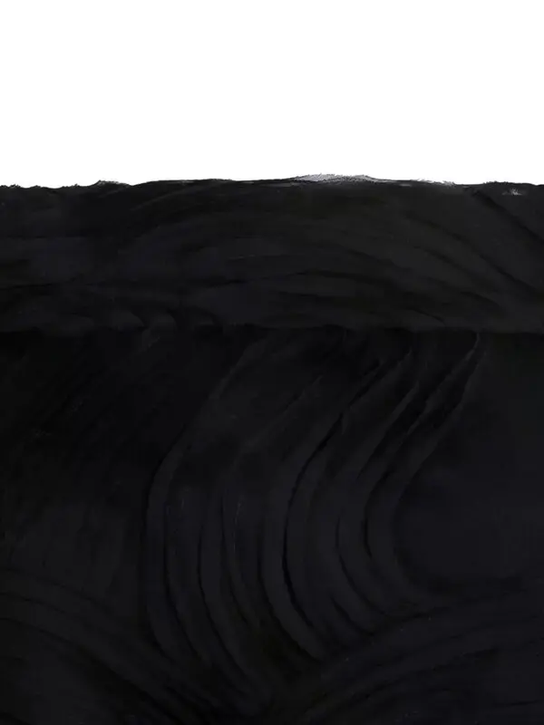 GENNY Wave-textured Off-shoulder Dress