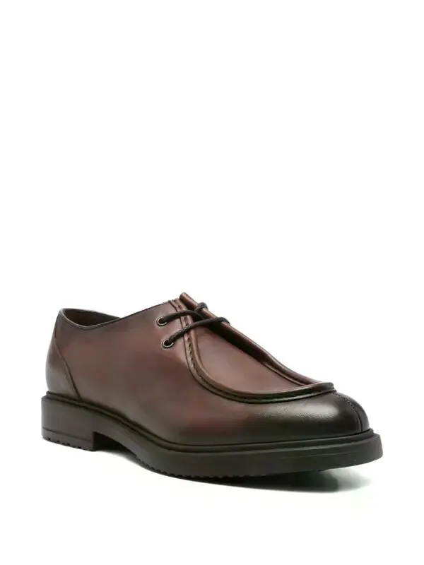 DOUCAL'S Leather Lace-up Shoes - Brown