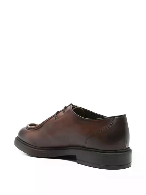 DOUCAL'S Leather Lace-up Shoes - Brown
