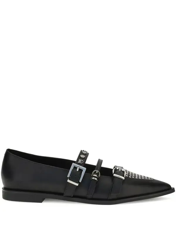 Pinko Pointed-toe Ballerinas - Black