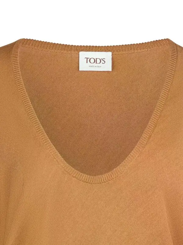TOD'S V-neck Wool-silk Blend Sweater
