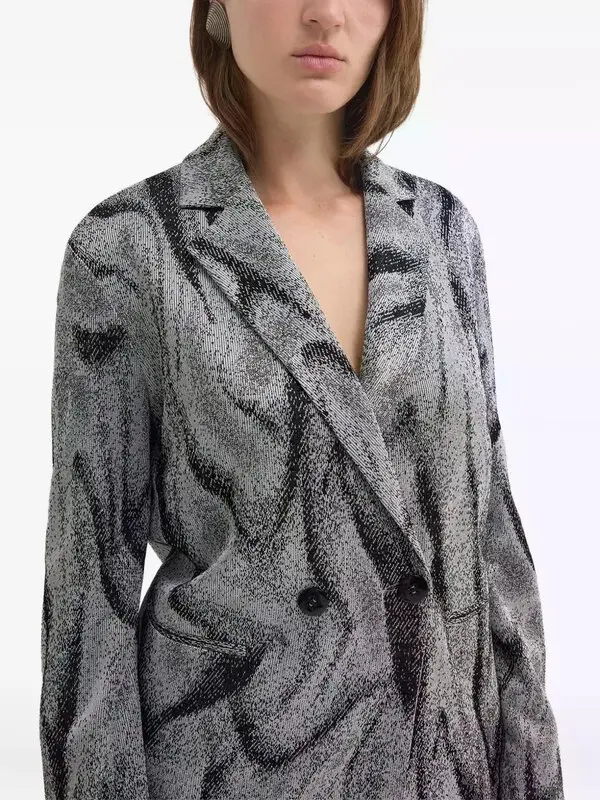 MARGHERITA MACCAPANI Swirl Pattern Blazer - Grey