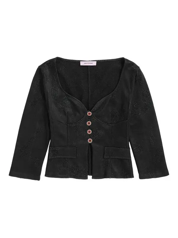 MARGHERITA MACCAPANI Vinnie Structured Top - Black