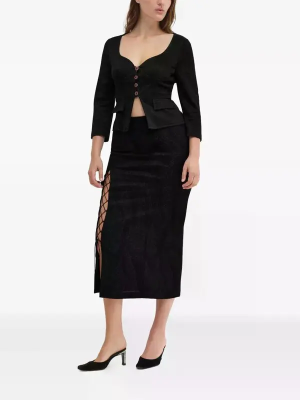 MARGHERITA MACCAPANI Vinnie Structured Top - Black