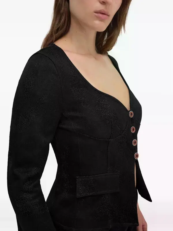 MARGHERITA MACCAPANI Vinnie Structured Top - Black