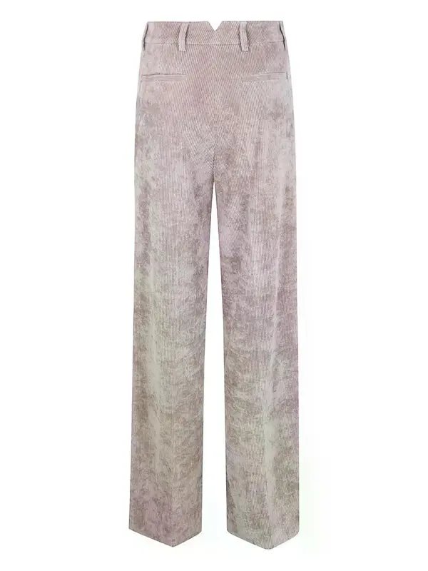 DRHOPE Pleated Corduroy Trousers - Neutrals