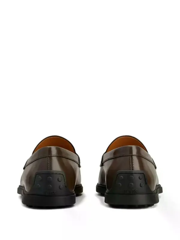 TOD'S Leather Penny Loafers - Brown