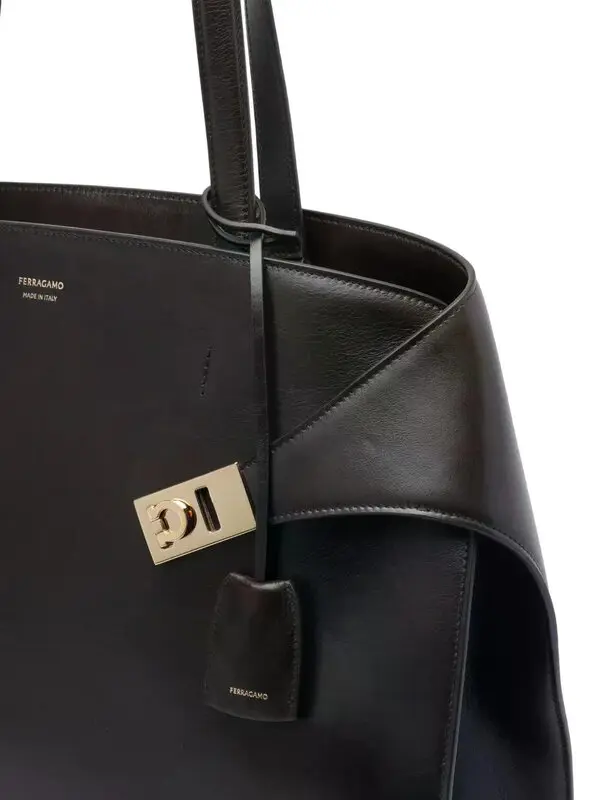 FERRAGAMO Hug Leather Tote