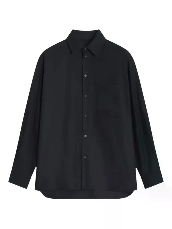 Maison Kitsuné Embroidered Wool Shirt