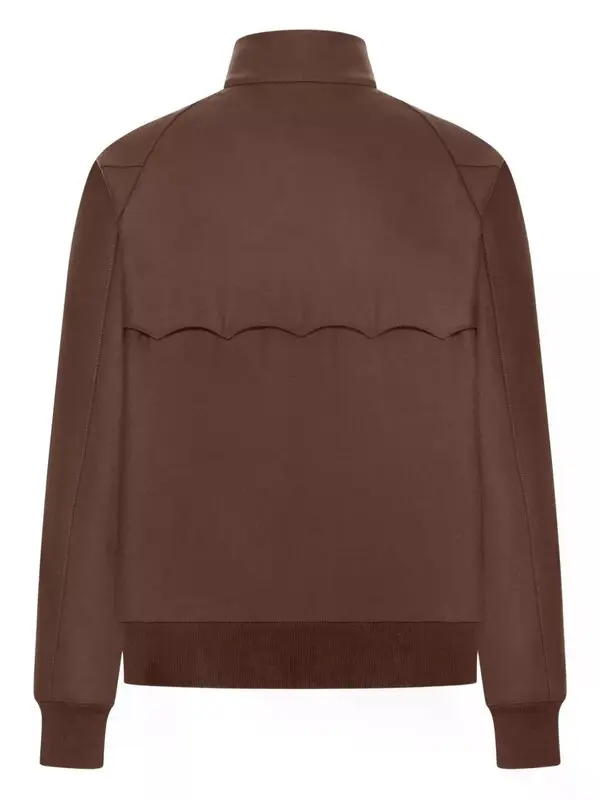 BARACUTA G9 Melton Zip-front Jacket - Brown
