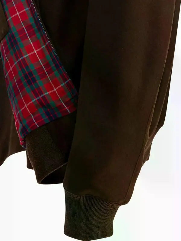 BARACUTA G9 Melton Zip-front Jacket - Brown