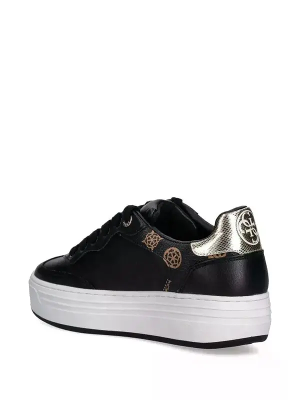 Guess Platform Sole Logo Sneakers - Black