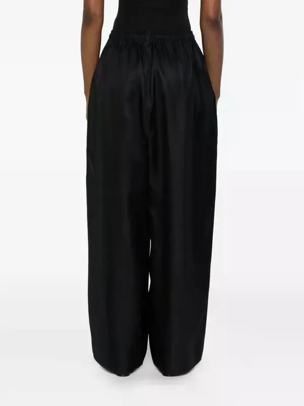Sofie D'hoore Elastic-waist Silk Trousers - Blue