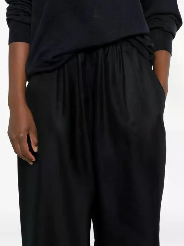 Sofie D'hoore Elastic-waist Silk Trousers - Blue
