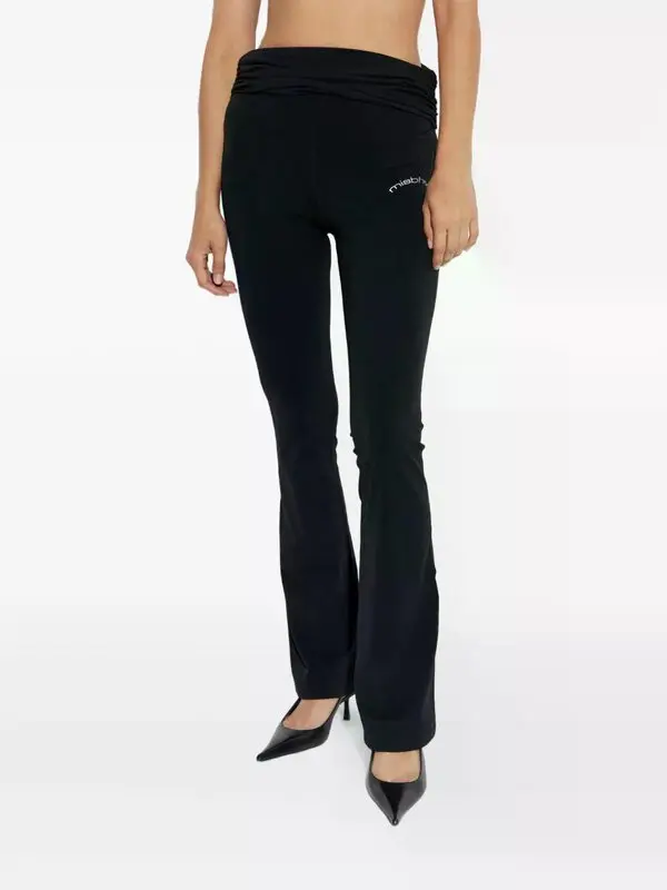 MISBHV Branding-detail Flared Trousers