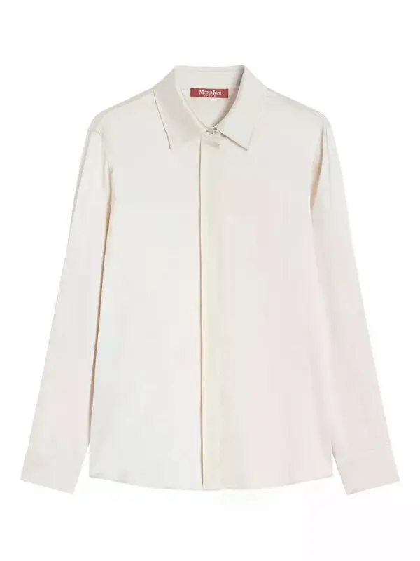 Max Mara Silk Long-sleeve Shirt
