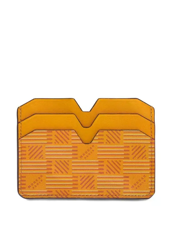 Moreau Geometric-pattern Cardholder - Orange