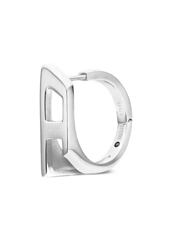 DIESEL® Steel Hoop Earring - Grey