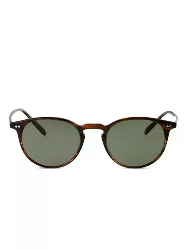 Oliver Spencer Riley Sun Round-frame Sunglasses - Brown