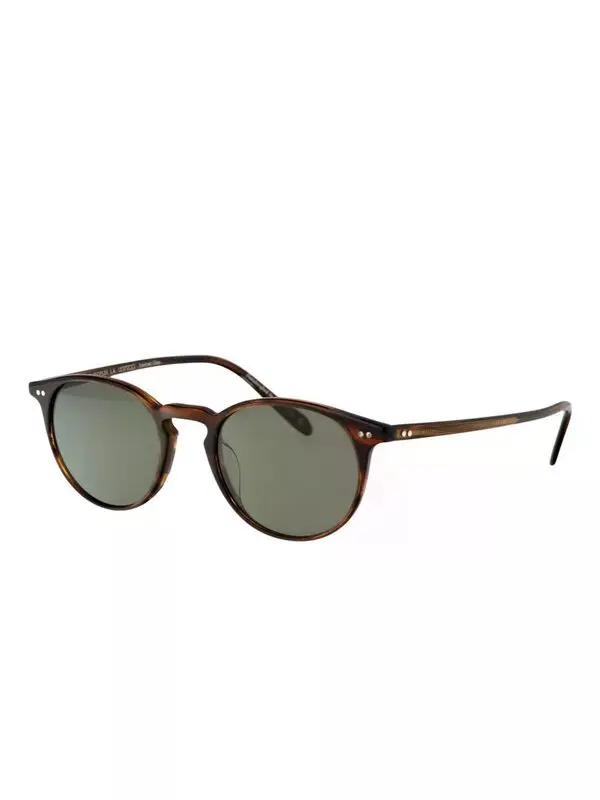 Oliver Spencer Riley Sun Round-frame Sunglasses - Brown