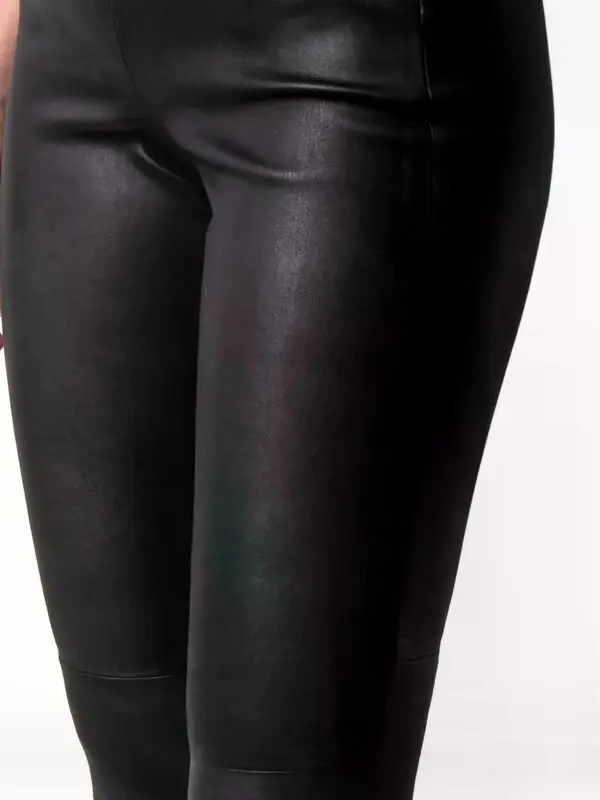 Vince Leather Flared Trousers
