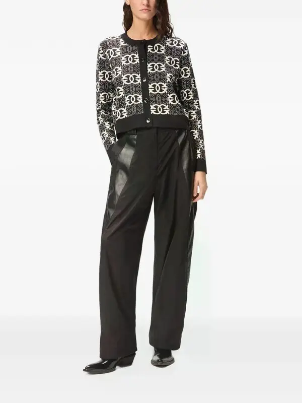 Pinko Patterned Cardigan - Black