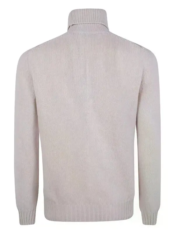 GRAN SASSO Cable-knit Turtleneck Sweater - Neutrals
