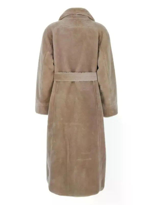 URBANCODE Belted Buttoned Coat - Neutrals