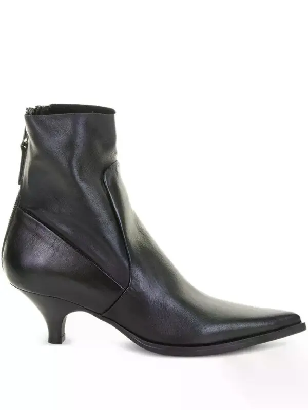 Elena Iachi 50mm Zip-detail Pointed-toe Ankle Boots