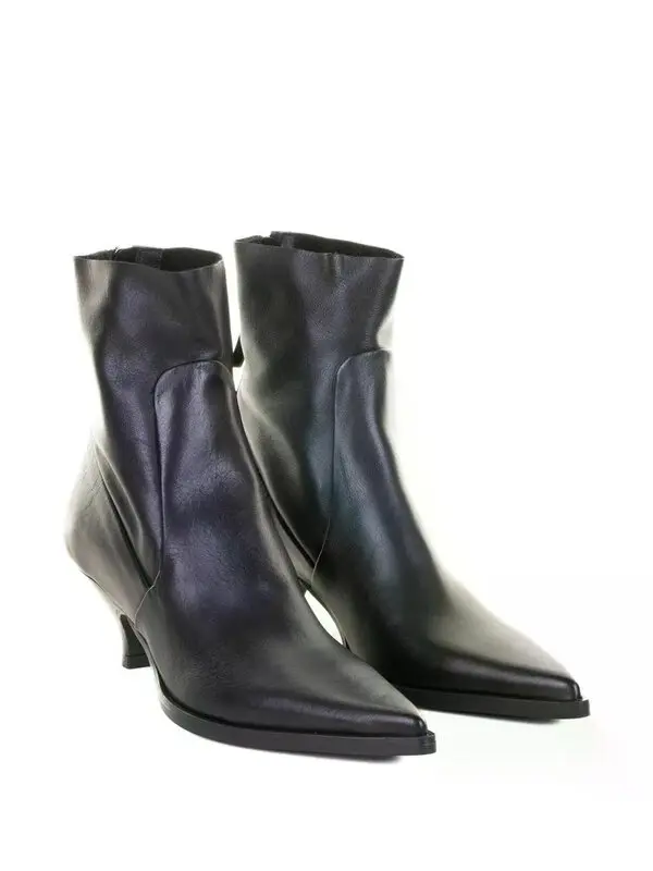 Elena Iachi 50mm Zip-detail Pointed-toe Ankle Boots