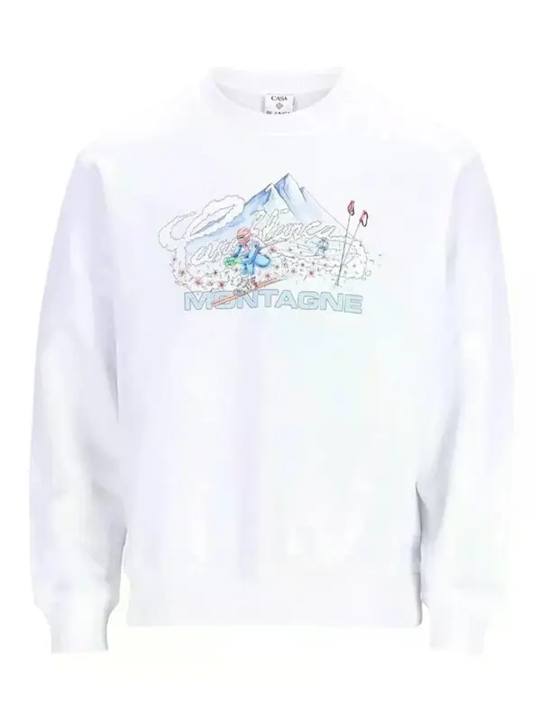 Casablanca Montagne-print Sweatshirt - White