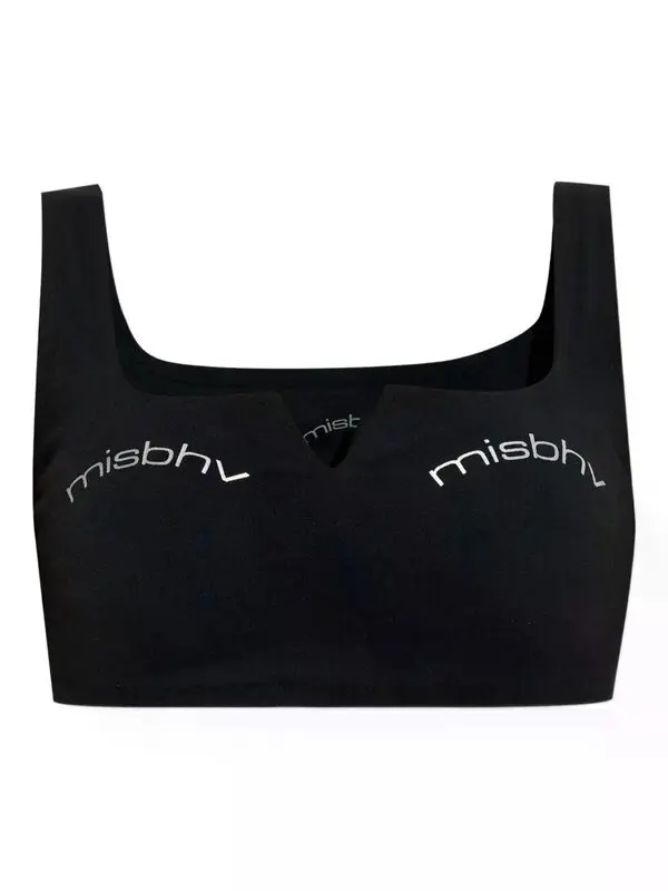 MISBHV Logo V-neck Crop Top