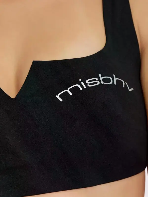 MISBHV Logo V-neck Crop Top